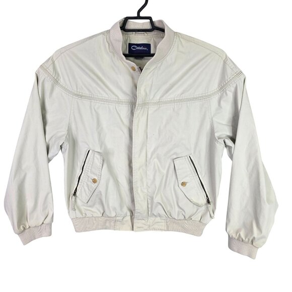 Catalina | Jackets & Coats | Mens Vintage Catalina Cream Full Zip ...